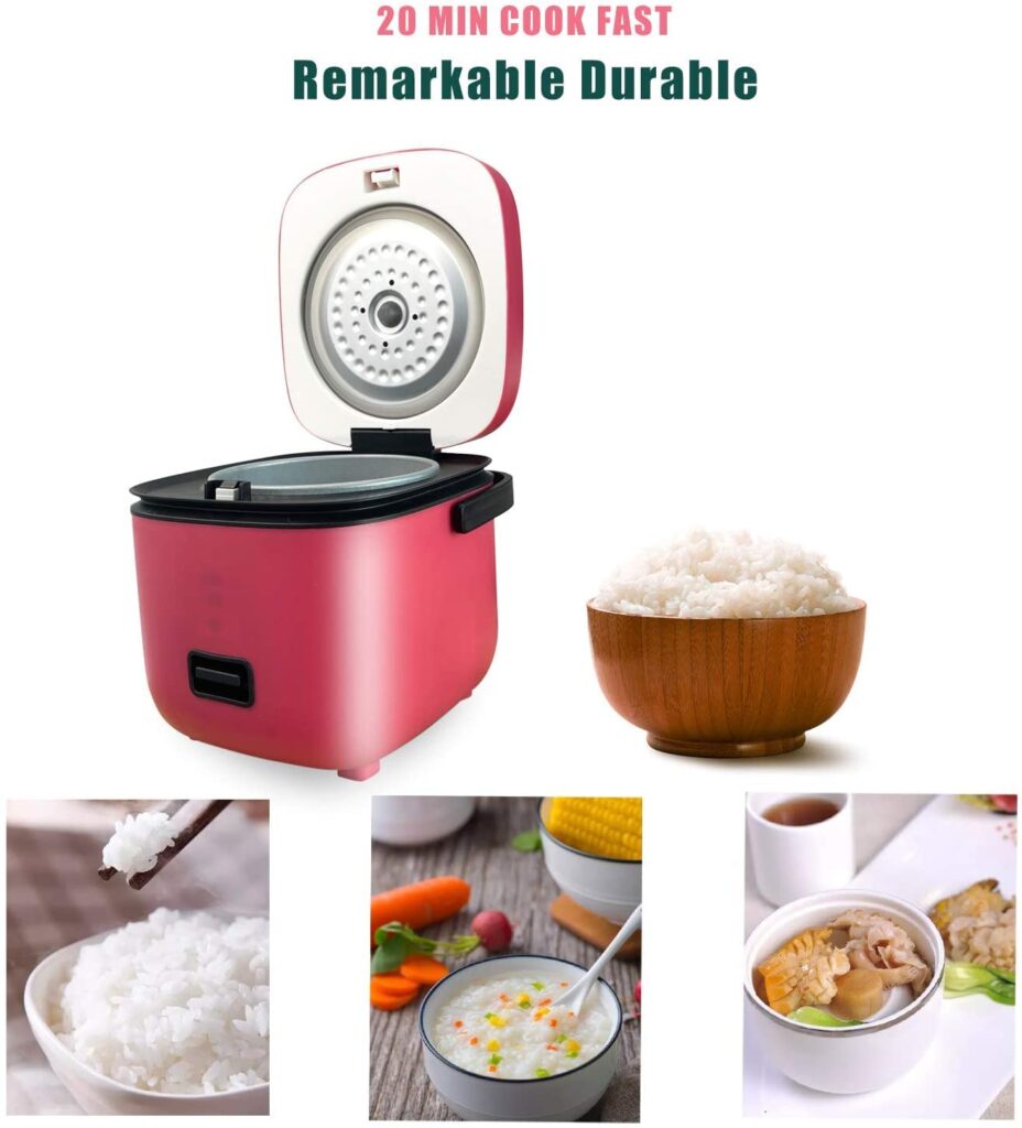 Delfino Kawaii Multifunctional Non-Stick Rice Cooker with Steamer 1.2L ...