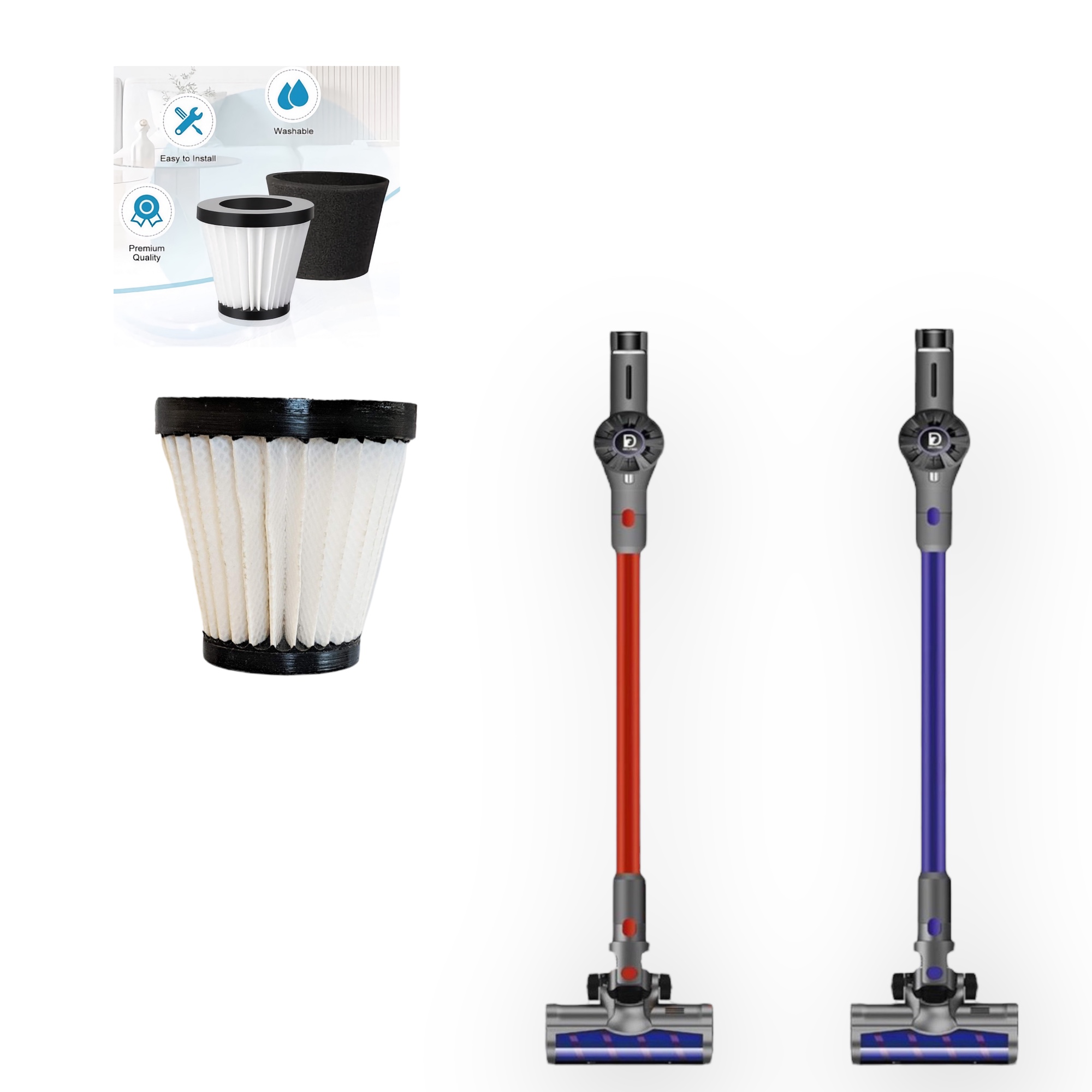 Filter Replacement – Delfino S8 Pro+ Multifunctional Cordless ...