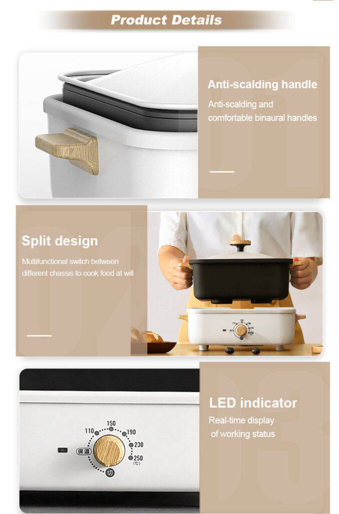 Delfino Shizuru Multifunctional Electric Grill With Removable Plate ...