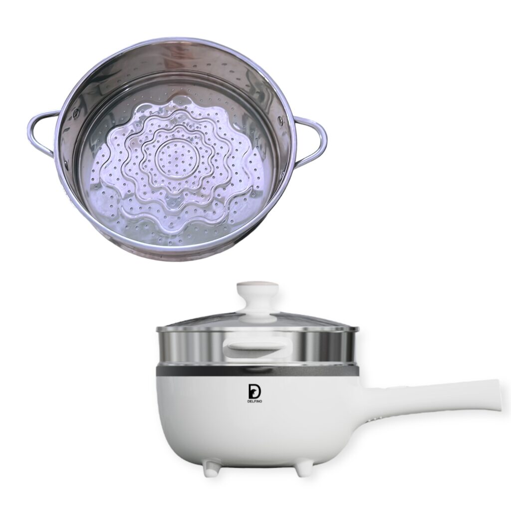 Stainless Steel Steamer Cooking Pot Stackable Steamer 24cm – Delfino ...