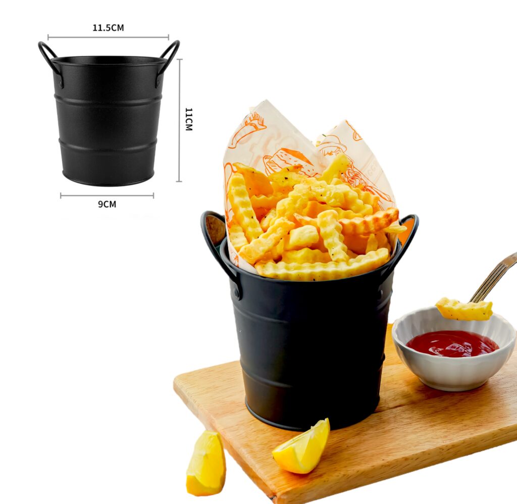 Mini Metal Bucket Set Mini Stainless Steel Ice Bucket Barrel Food ...