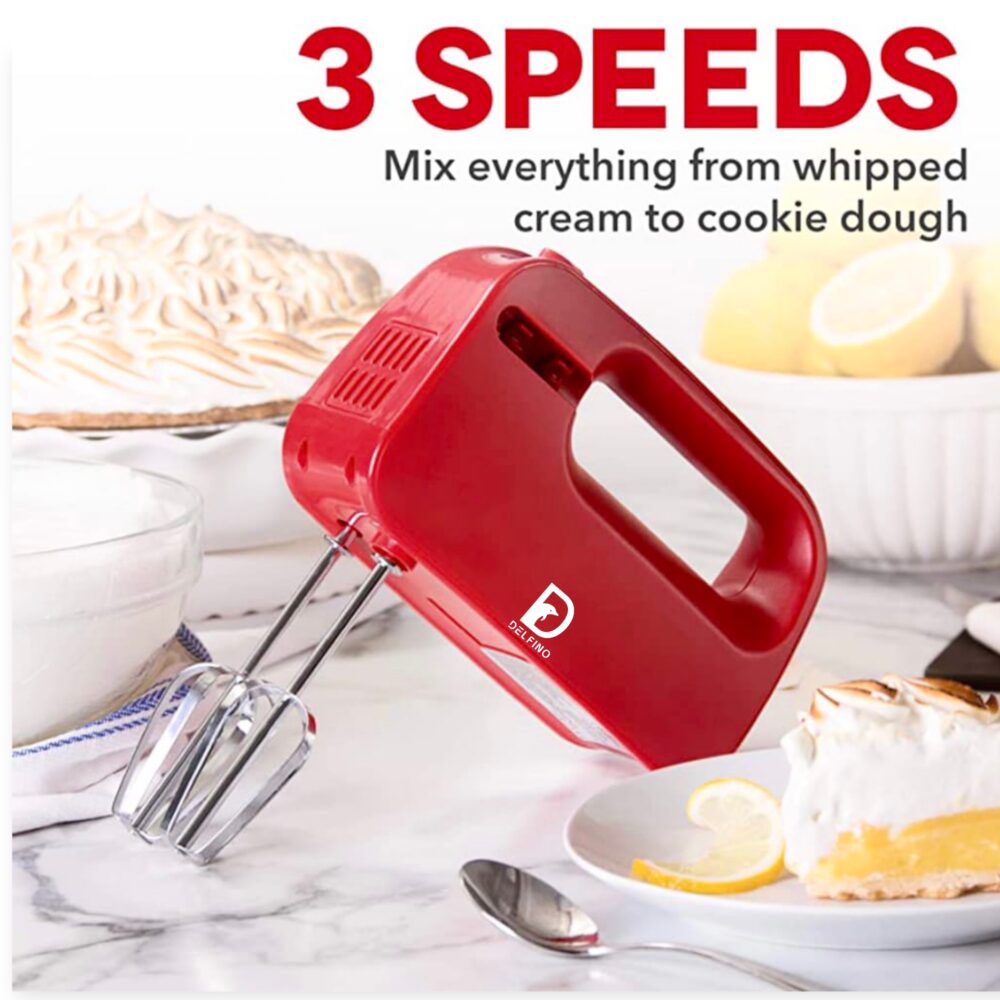 Delfino Compact Electric Hand Mixer 3 Speed 150W – Delfino