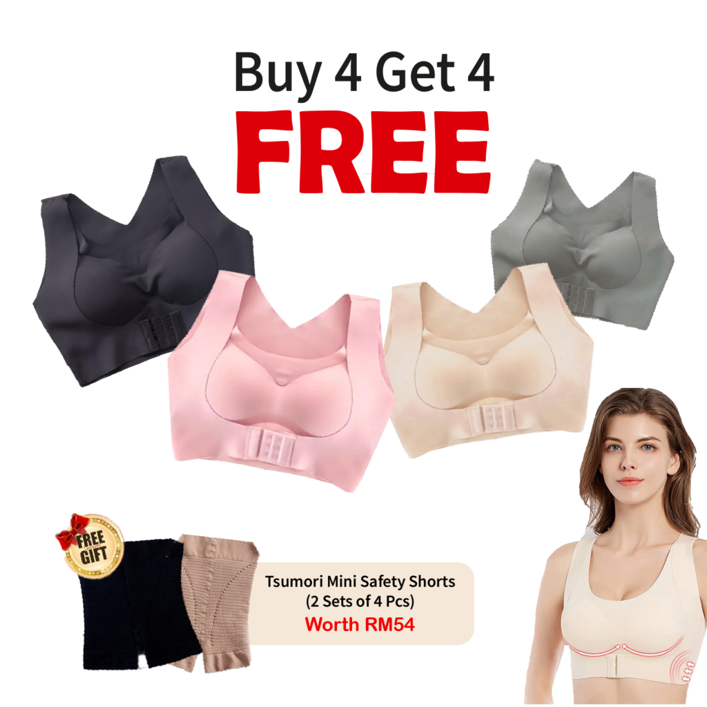 Combo Tsumori X-Bra 2 sets FREE Mini Stretchable Panty (suits 30kg-80kg) 2 sets – Delfino