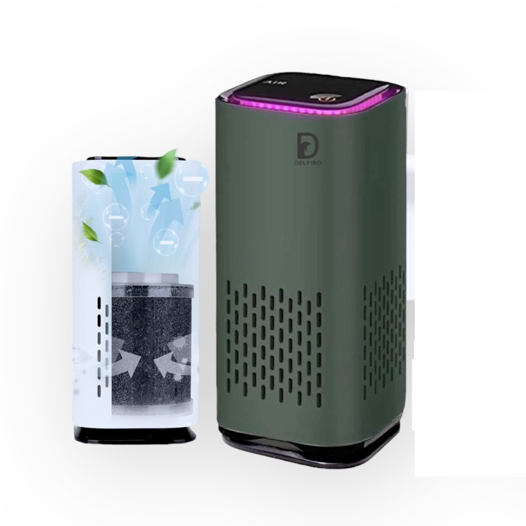 Delfino Kiyomeru USB Air Purifier HEPA Filter With Activated Anion ...